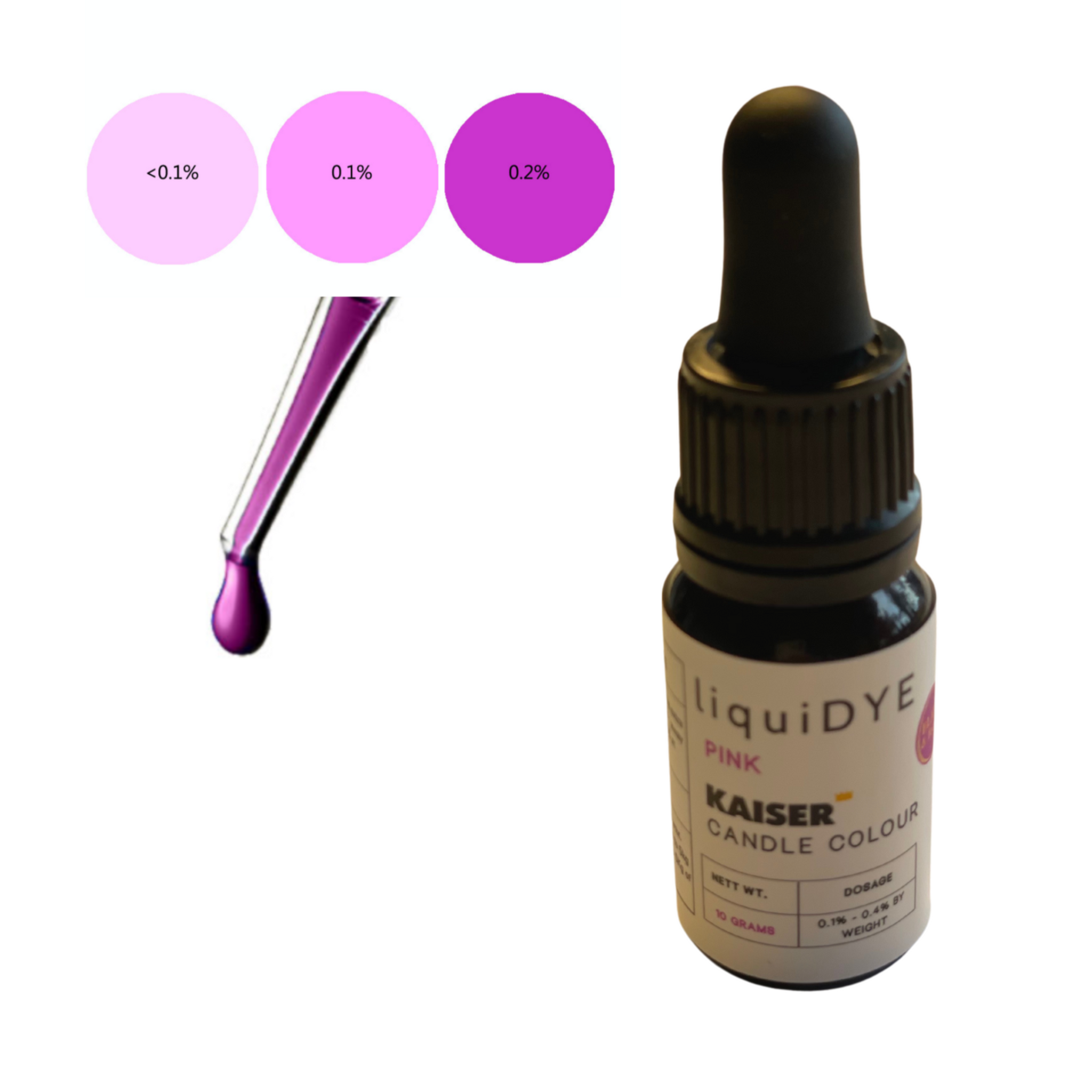 PINK Kaiser Liquid Candle Colour - liquiDYE